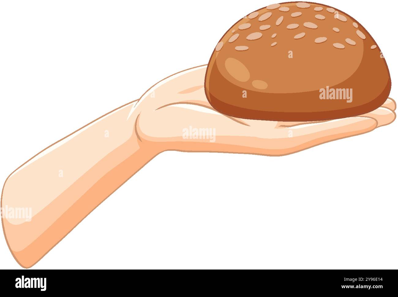Bread bakery goods hand Stock Vector Images - Alamy