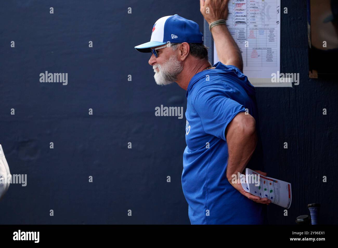 Toronto Blue Jays bench coach Don Mattingly (23) during an MLB Spring ...