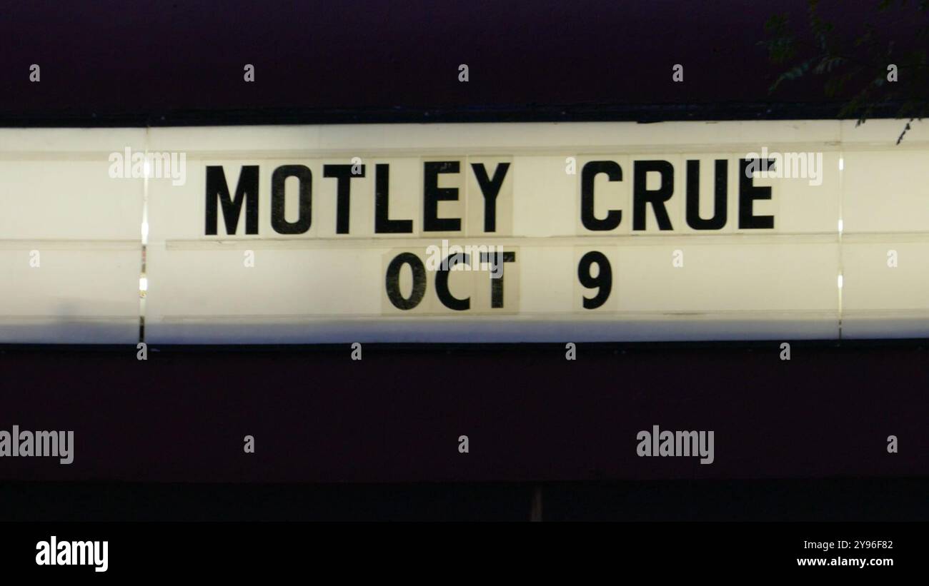 West Hollywood, California, USA 8th October 2024 Motley Crue Concert ...