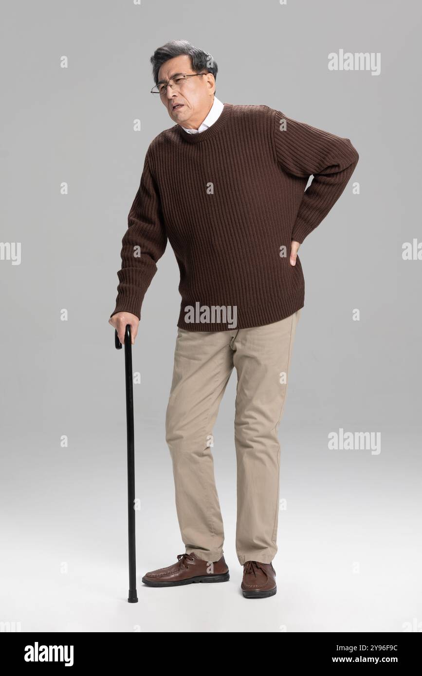 Indian man backache pain illness hi-res stock photography and images ...