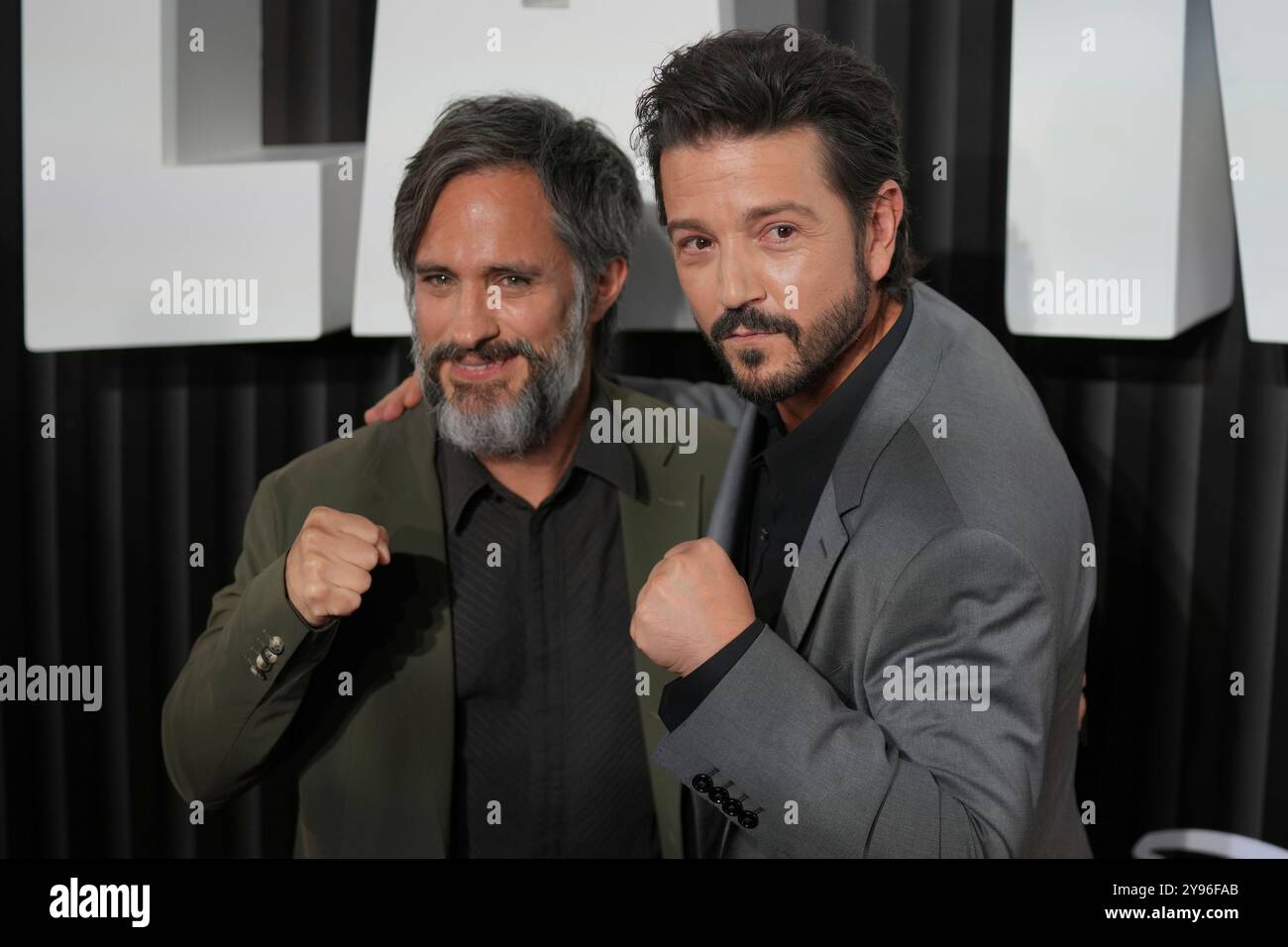 Mexican actors Gael Garcia Bernal, left, and Diego Luna pose for a ...