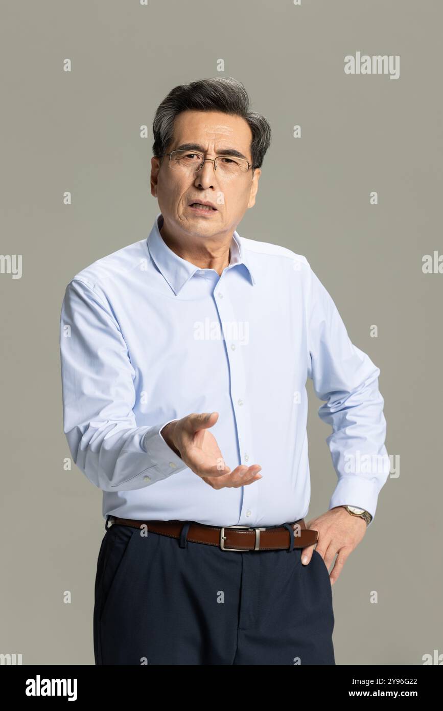 Portrait of senior male entrepreneur Stock Photo - Alamy