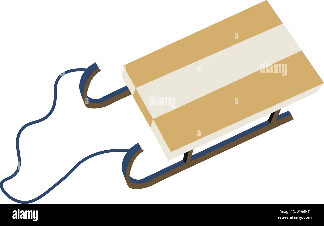 Simple Wooden Winter Sled vector Stock Vector Image & Art - Alamy