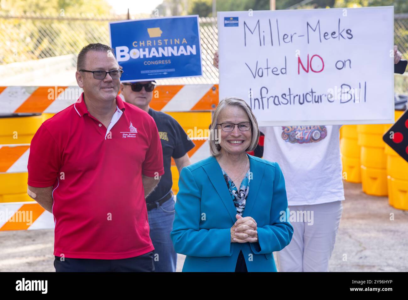 Burlington, Iowa, USA. 8th October, 2024. Iowa 1st Congressional ...