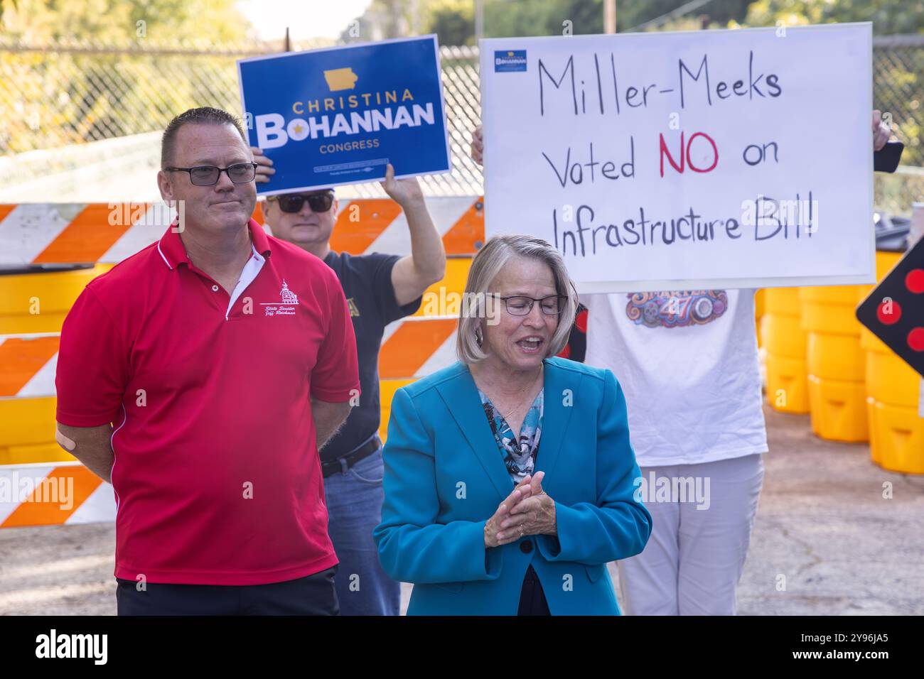 Burlington, Iowa, USA. 8th October, 2024. Iowa 1st Congressional ...