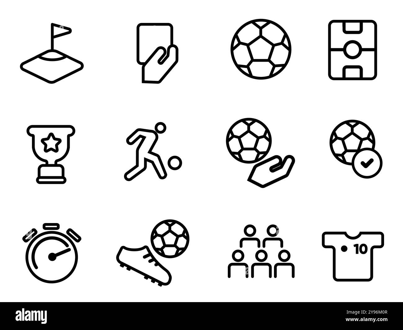 Football icon Black and White Stock Photos & Images - Alamy