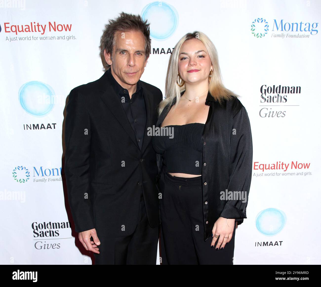 New York City, USA. 08th Oct, 2024. Ben Stiller and Ella Stiller ...