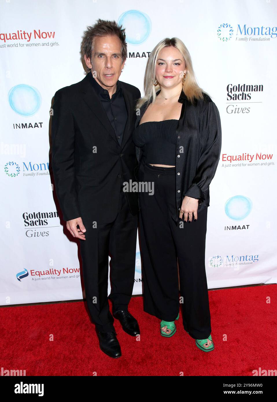 New York City, USA. 08th Oct, 2024. Ben Stiller and Ella Stiller ...