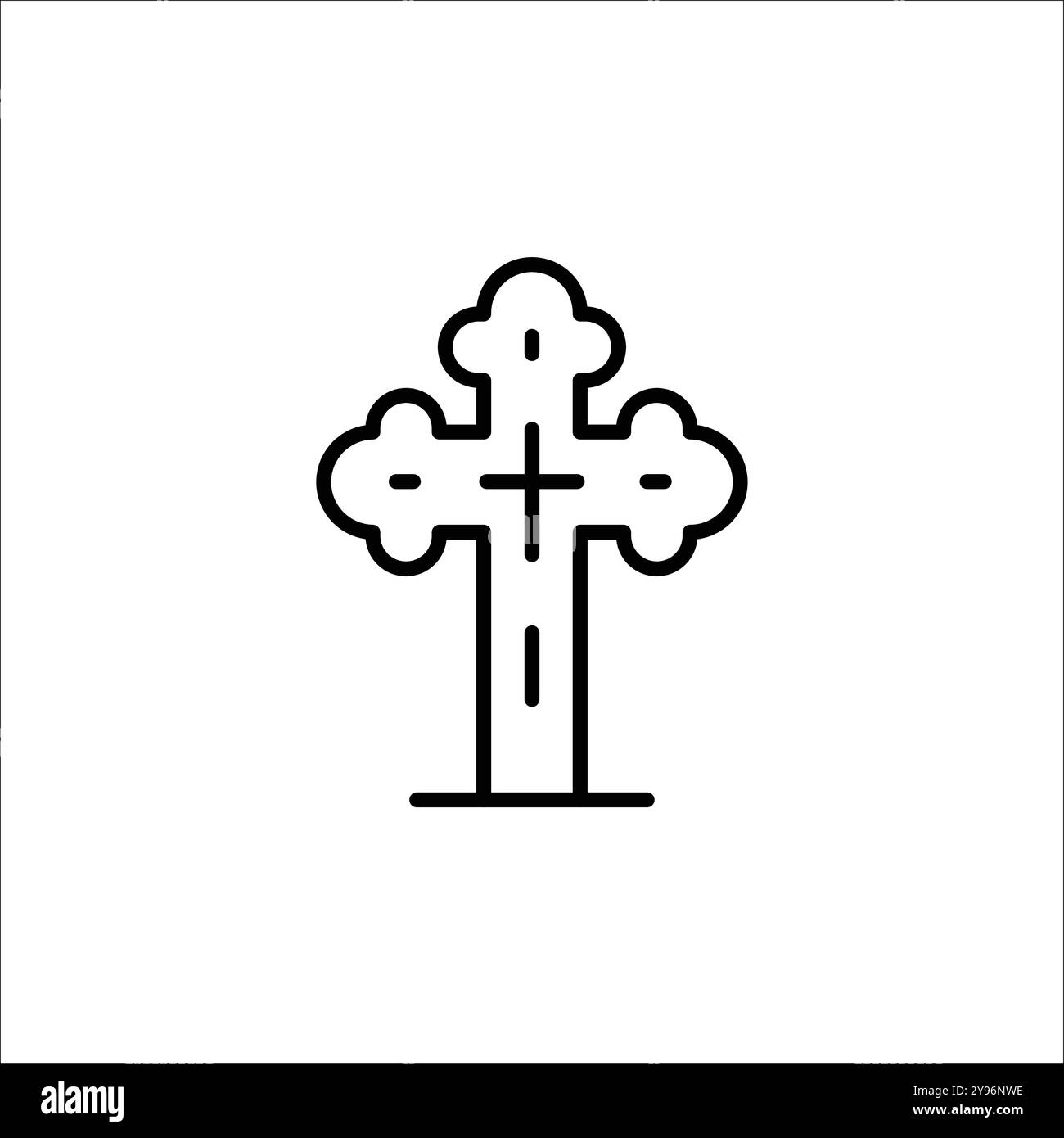 Decorative Cross Outline