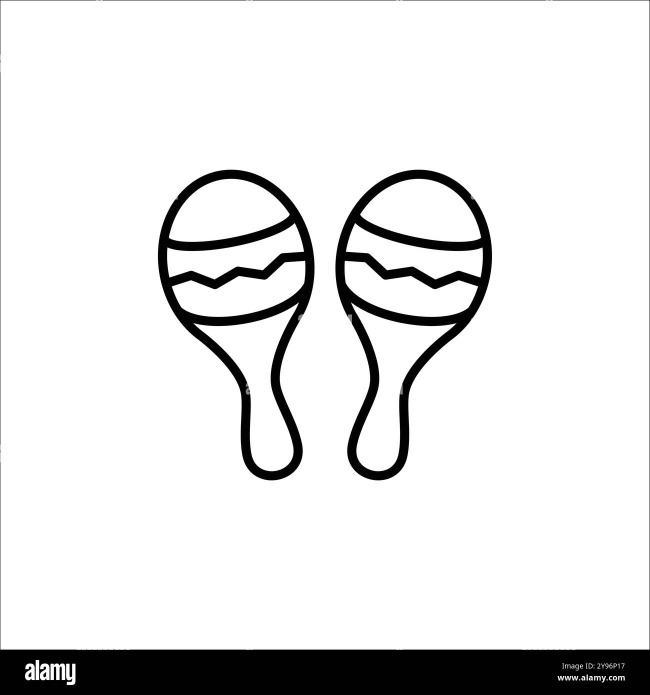 Maracas instrument Black and White Stock Photos & Images - Alamy