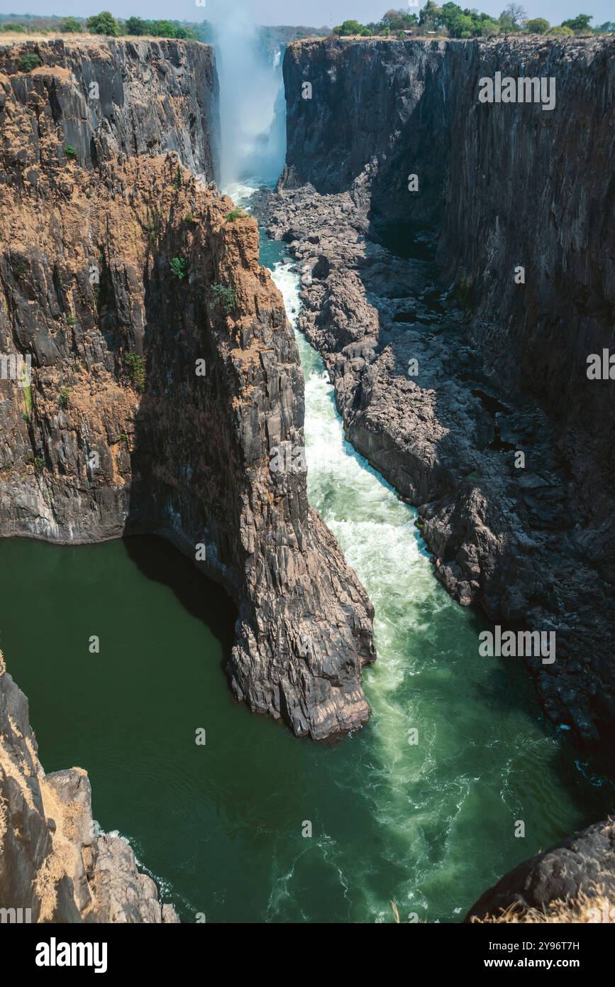 Victoria Falls landscape, view from Zambia side Stock Photo - Alamy