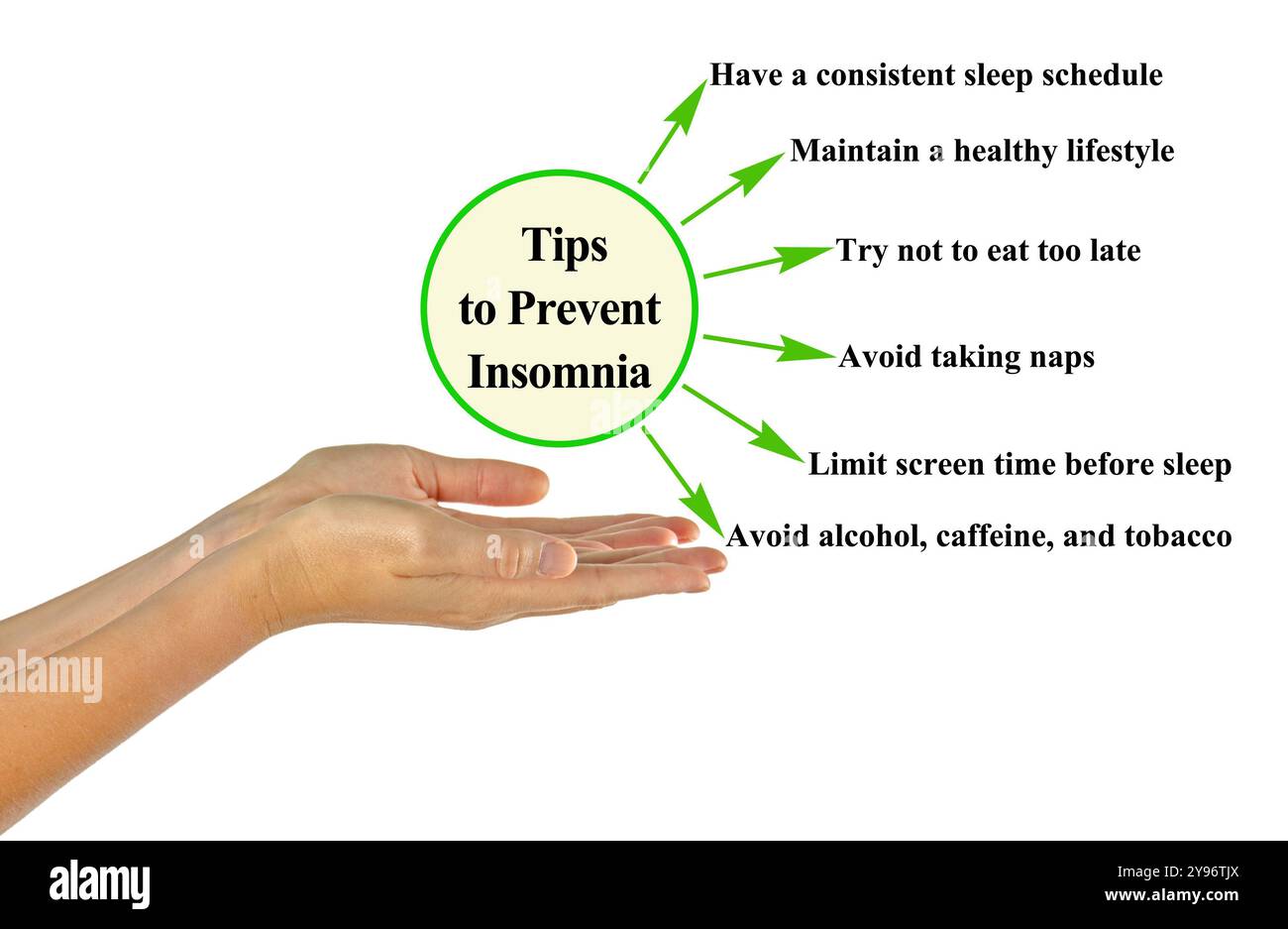 Six Tips to Prevent Insomnia Stock Photo - Alamy