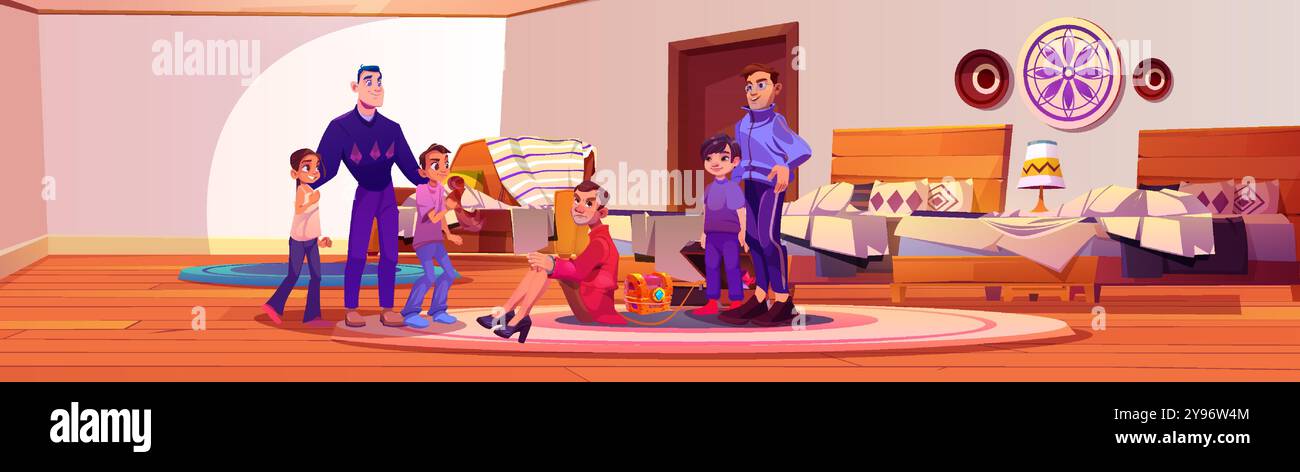 Father bed room door hi-res stock photography and images - Alamy