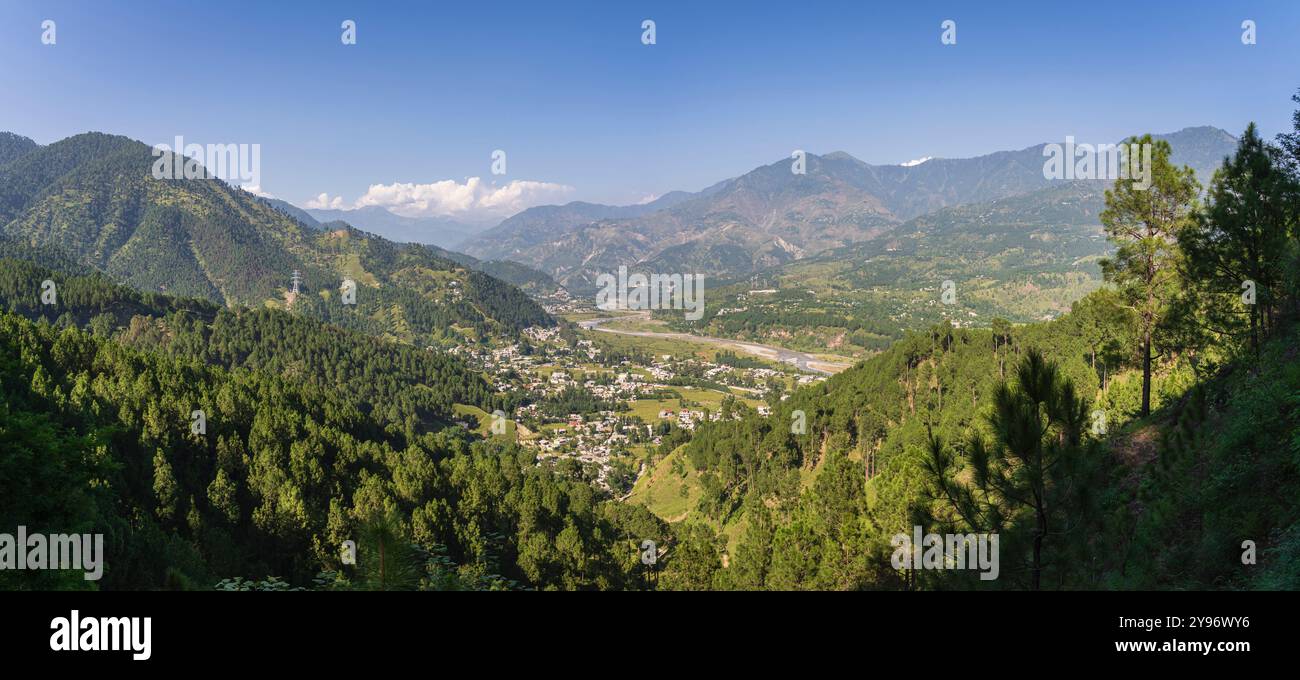 Landscape panoramic view of Kaghan valley from Dana top, Khyber ...
