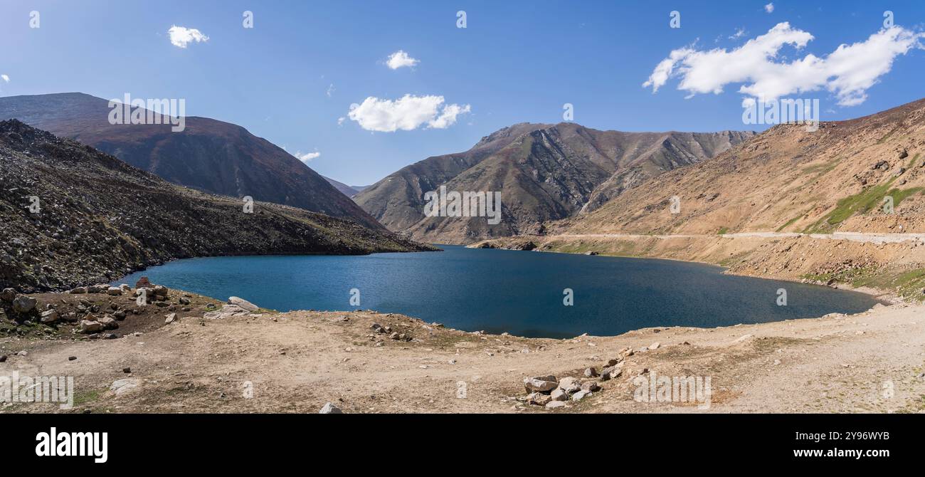 Summer landscape panorama of Lulusar lake in Kaghan valley, Mansehra ...