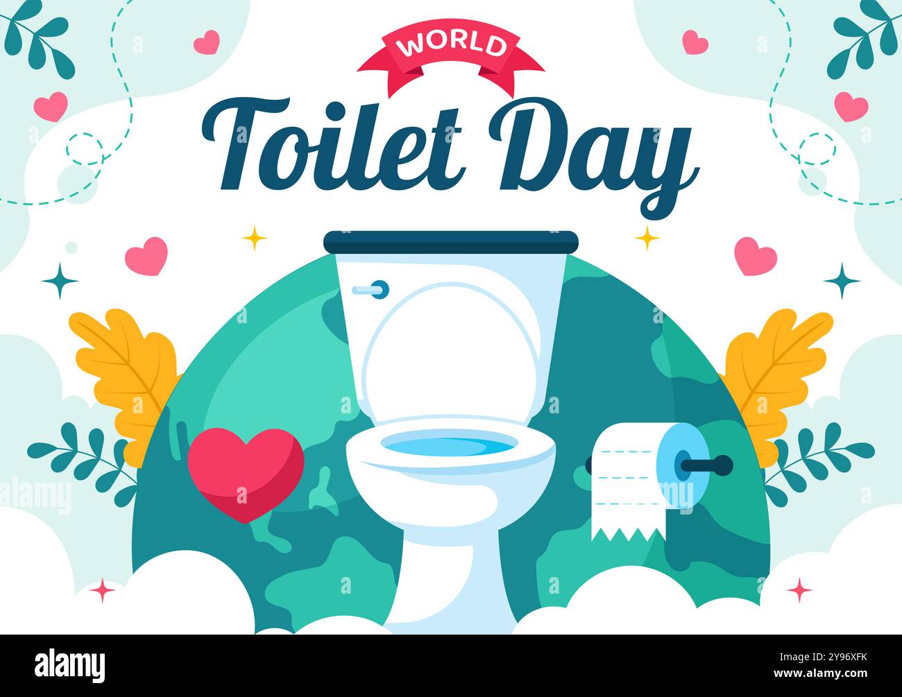World Toilet Day Vector Illustration on November 19, featuring Earth ...