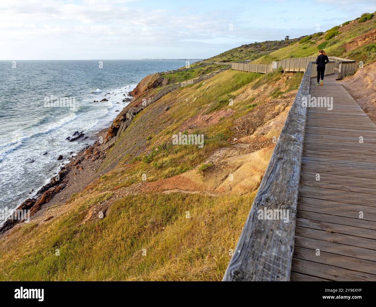 Coastal boardwalk at Hallett Cove Conservation Park Stock Photo - Alamy