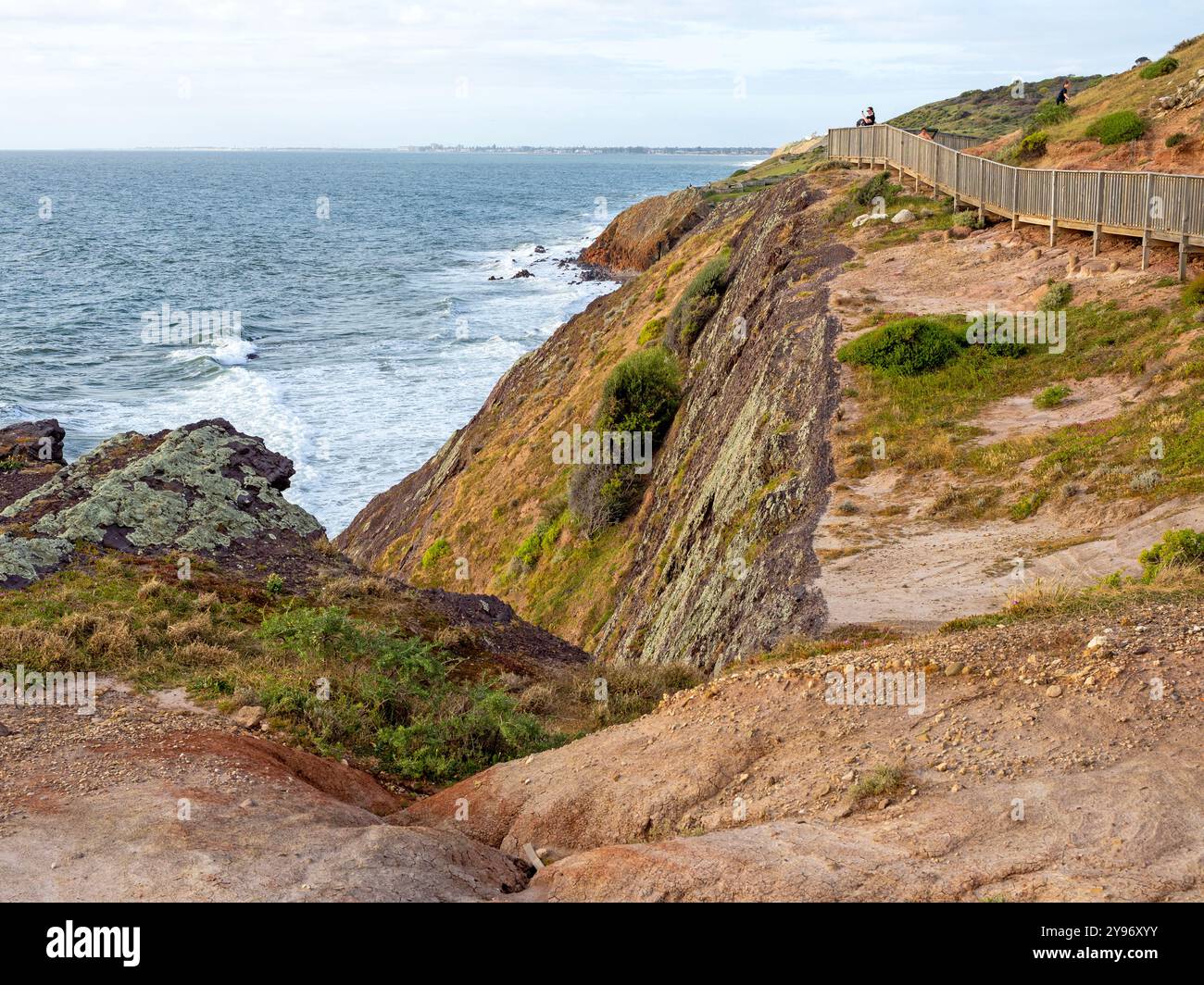 Coastal boardwalk at Hallett Cove Conservation Park Stock Photo - Alamy