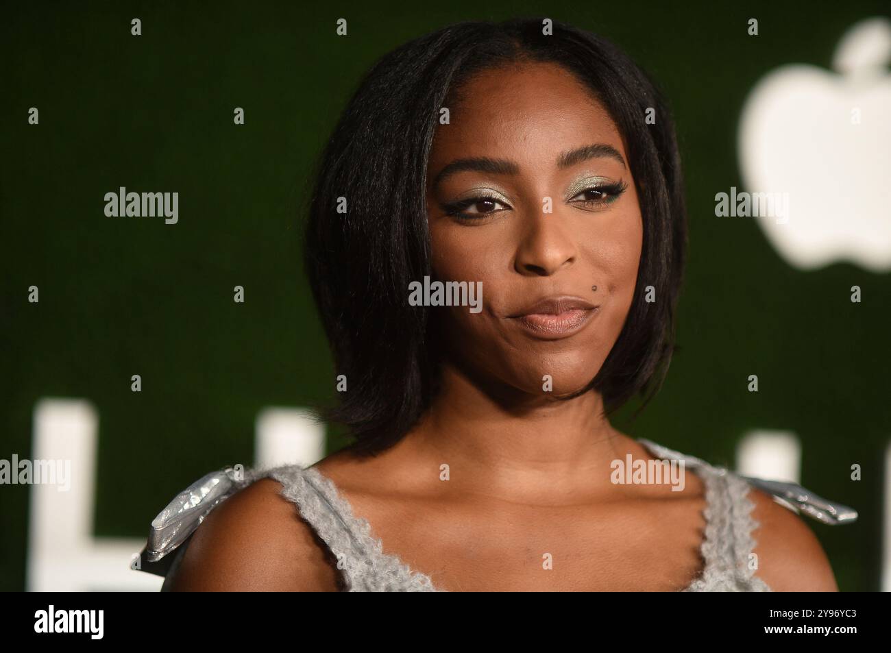 Jessica Williams arrives at the season two premiere of "Shrinking" on ...
