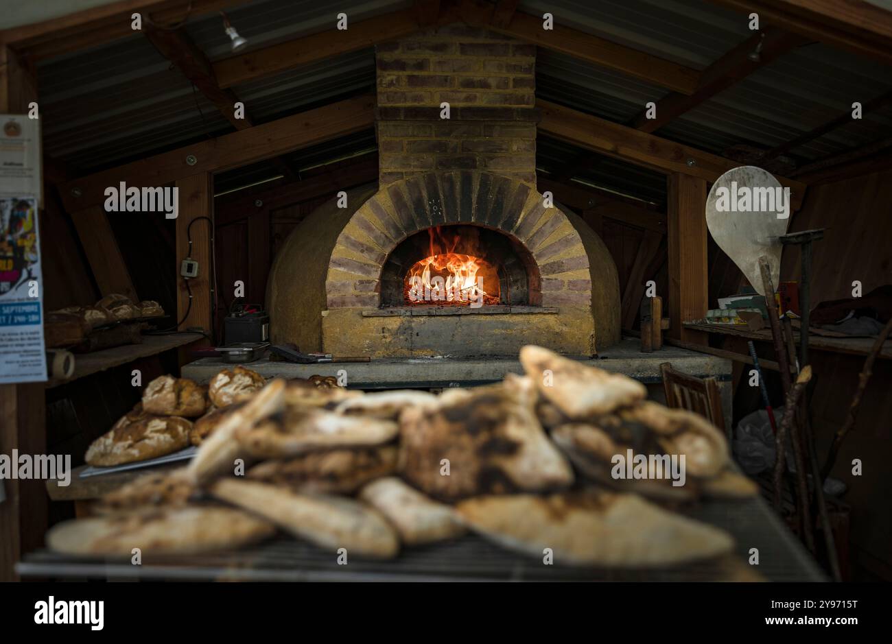 Langouët (Brittany, north-western France): communal bread oven ...