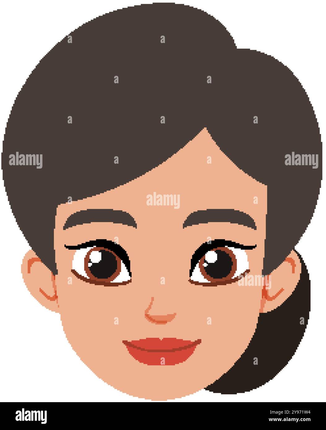 Vector illustration of a smiling woman Stock Vector Image & Art - Alamy