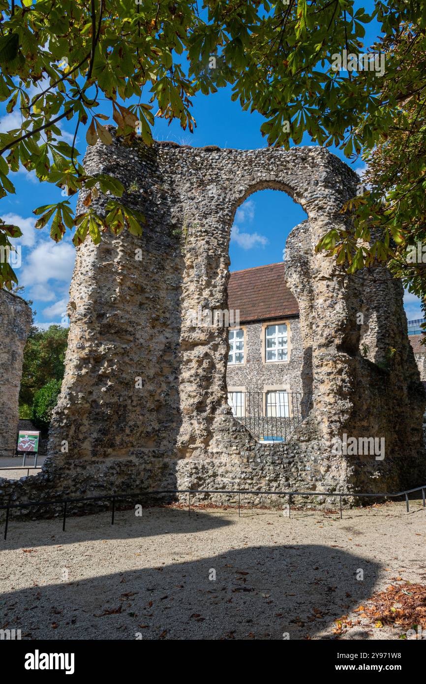 Reading Abbey ruins, Reading, Berkshire, England, UK. Ruined abbey ...