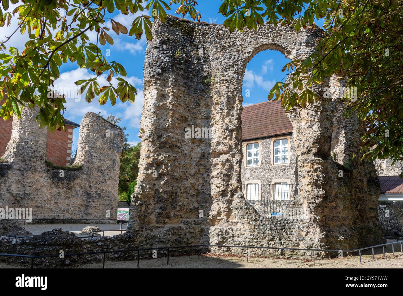 Reading Abbey ruins, Reading, Berkshire, England, UK. Ruined abbey ...
