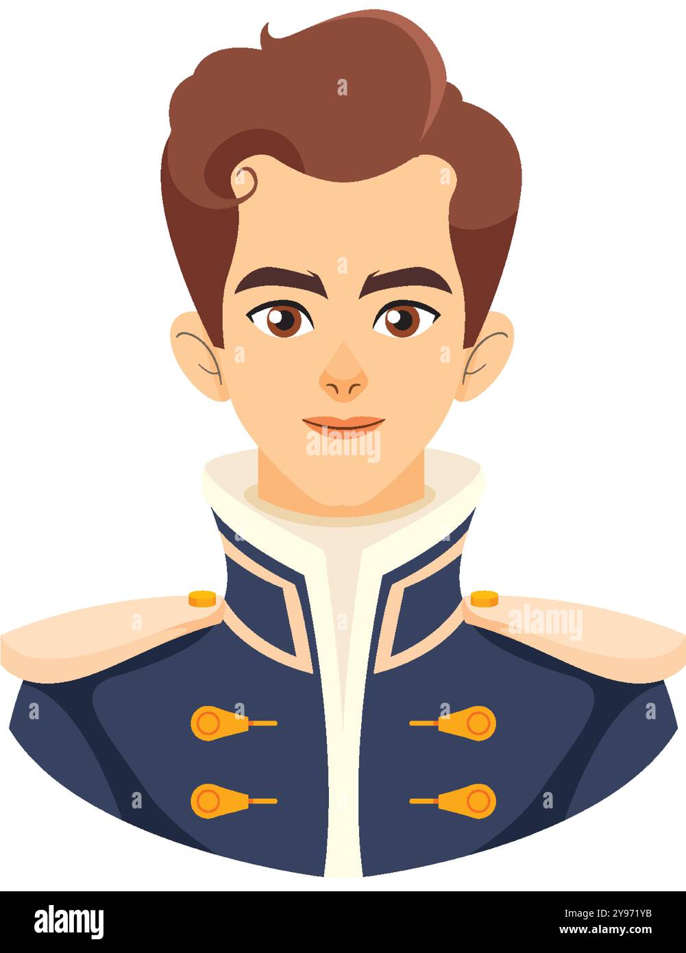 Illustration of a young prince in uniform Stock Vector Image & Art - Alamy