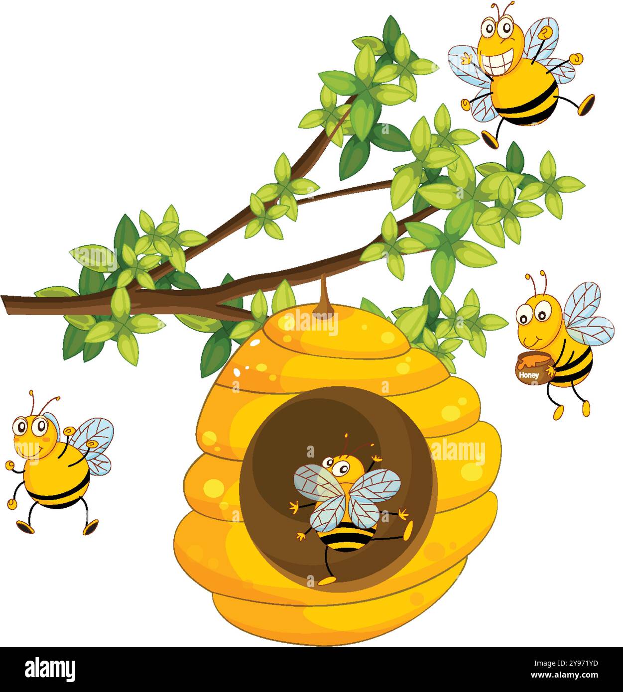 Buzzing with insects Stock Vector Images - Alamy