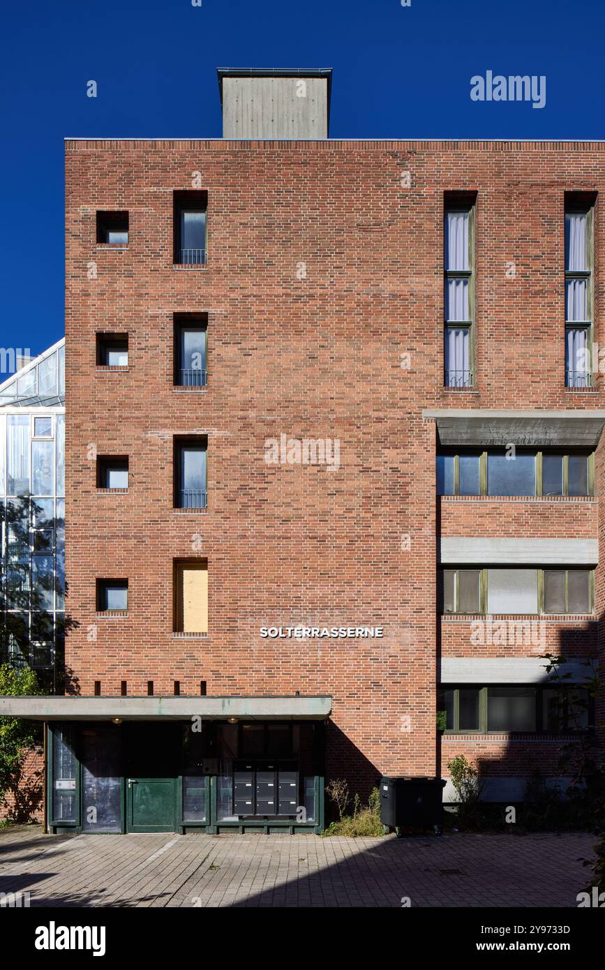 Plejecentret Solterrasserne, care facility, designed by Stadsarkitektens Direktorat, 1978; Johan ...