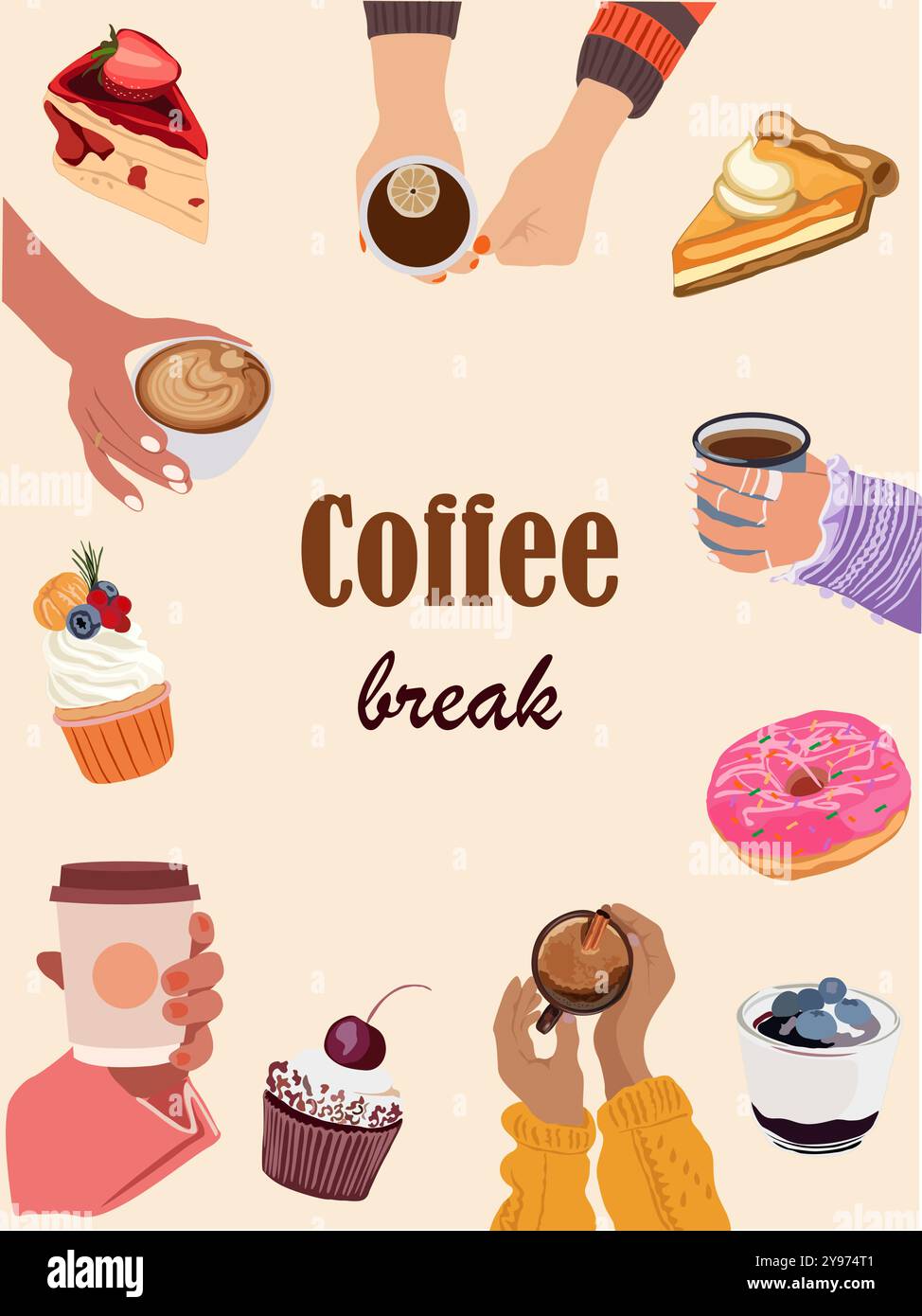 Coffee tea menu card design Stock Vector Images - Alamy
