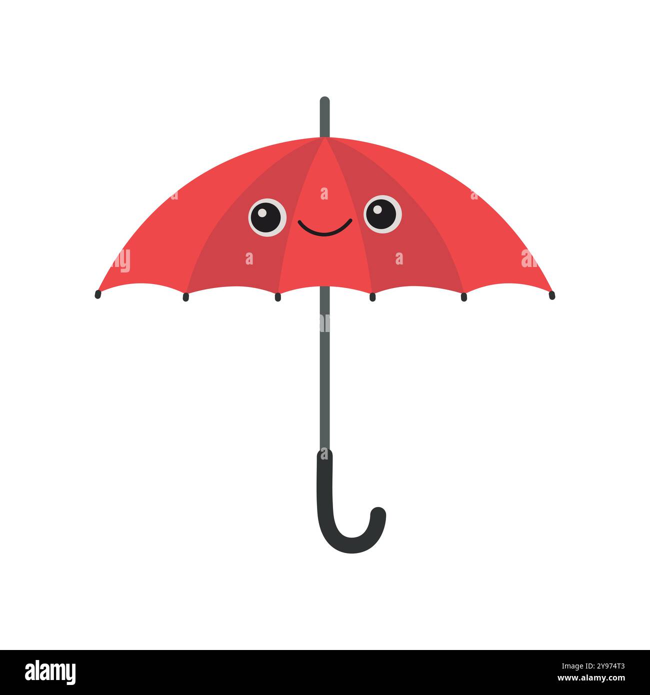 Cute umbrella character with smiling face Stock Vector Image & Art - Alamy