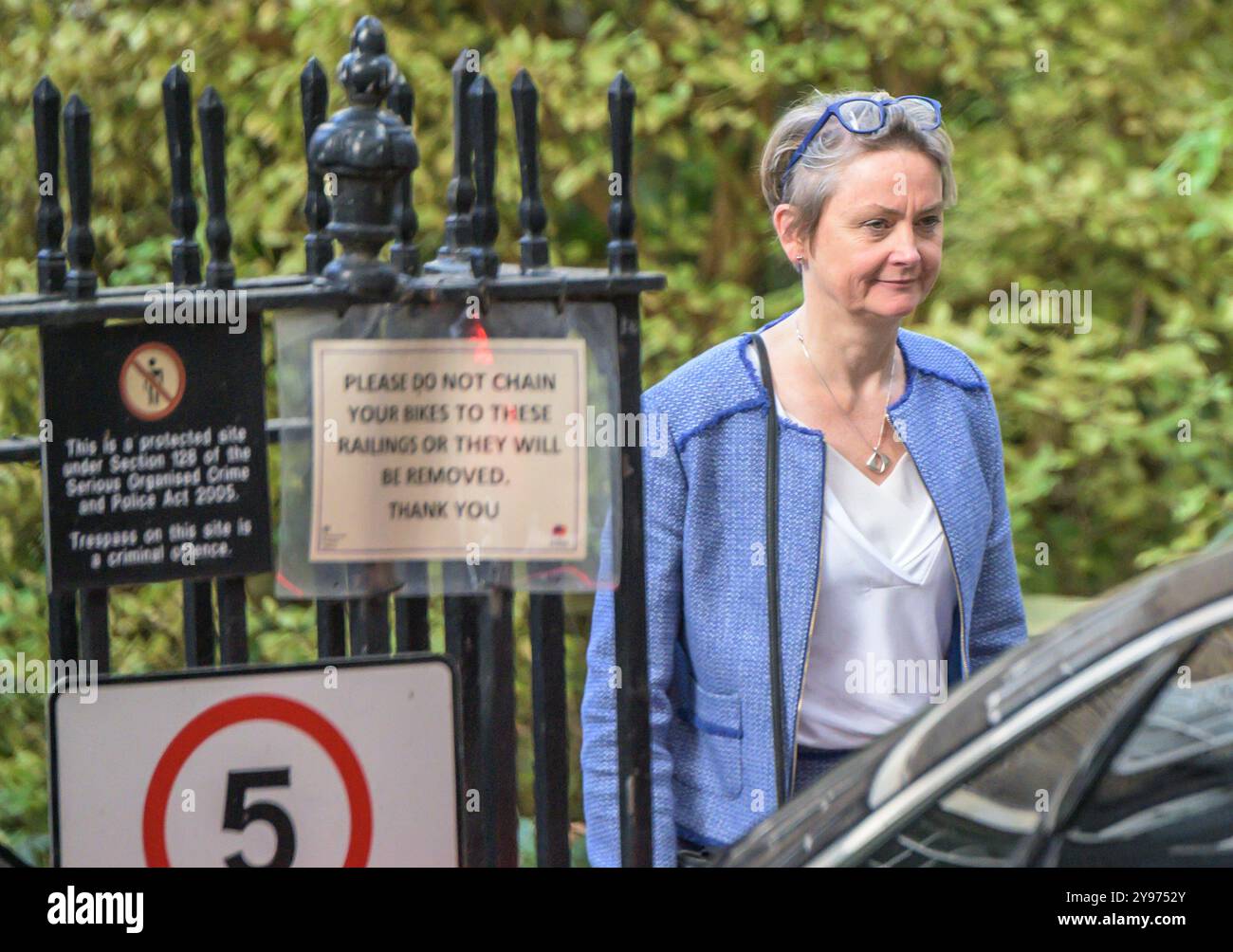 Yvette Cooper MP - Home Secretary - leaving Downing Street after a ...