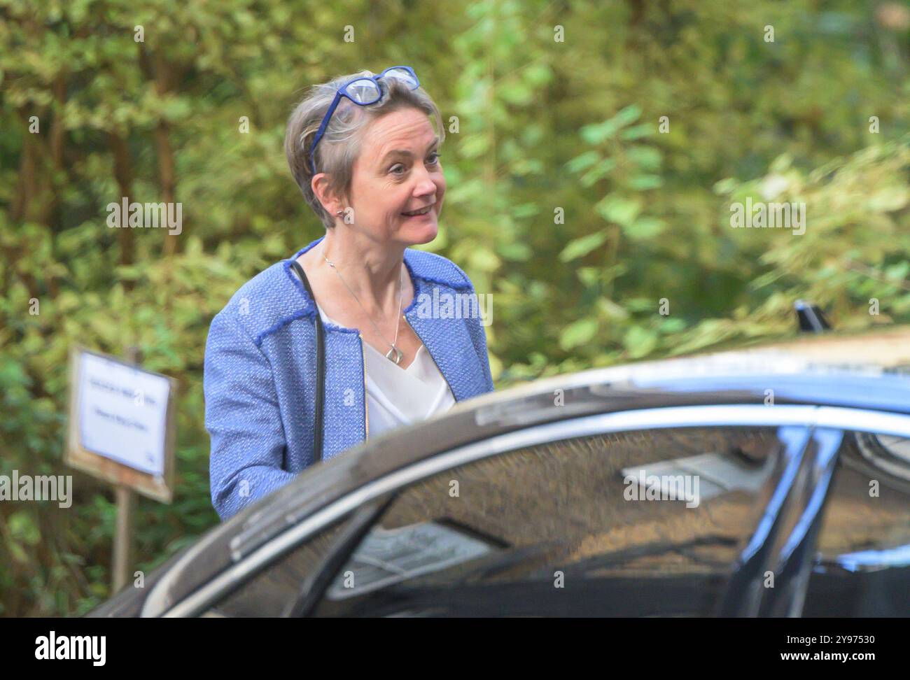Yvette Cooper MP - Home Secretary - leaving Downing Street after a ...