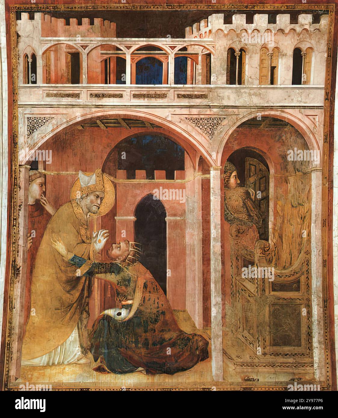 SIMONE MARTINI (b. 1280/85, Siena, d. 1344, Avignon) Miracle of Fire 1312-17 Fresco, 296 x 230 ...
