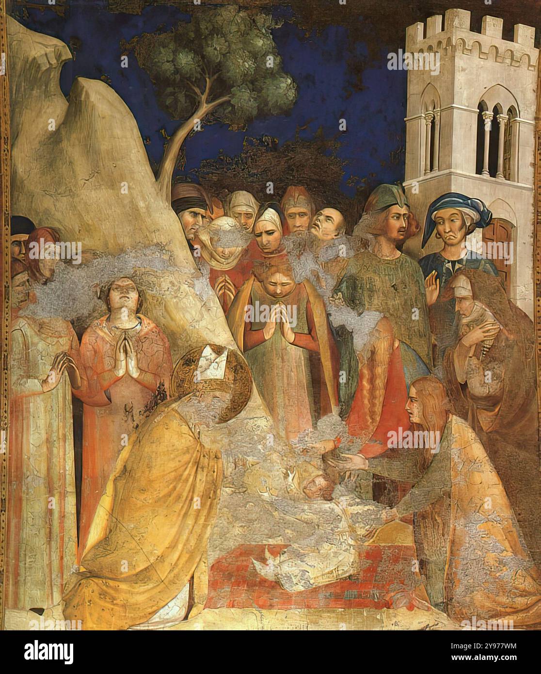 SIMONE MARTINI (b. 1280/85, Siena, d. 1344, Avignon) The Miracle of the Resurrected Child 1312 ...