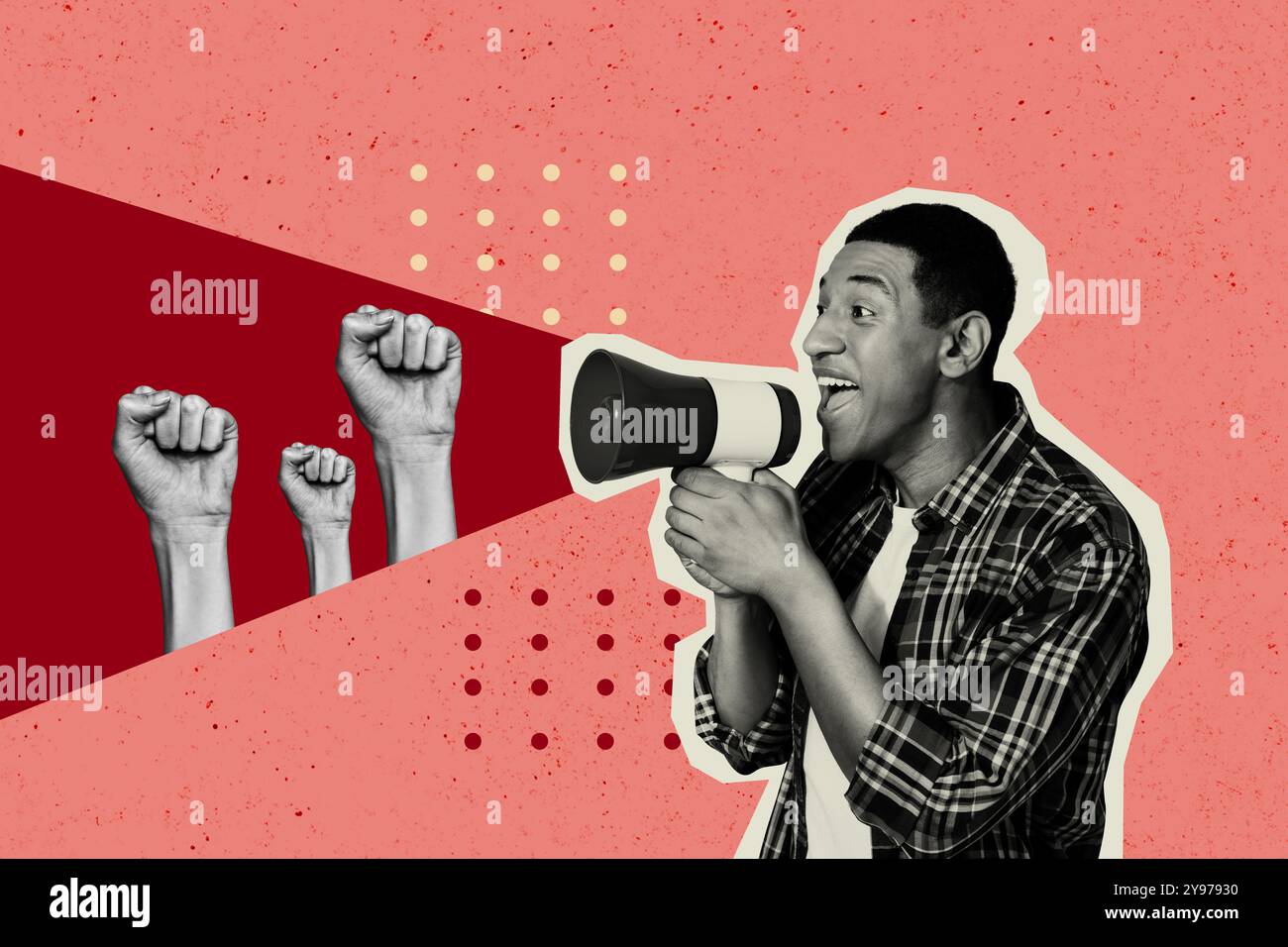 Trend artwork composite sketch image collage of copyspace young man ...