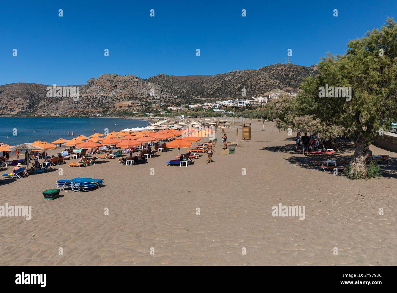 Pachia Beach in a small village Paleochora on the southwest coast of ...