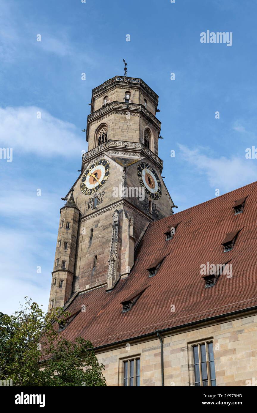 Stuttgart Baden Württemberg Germany September 2024 Stiftskirche ...