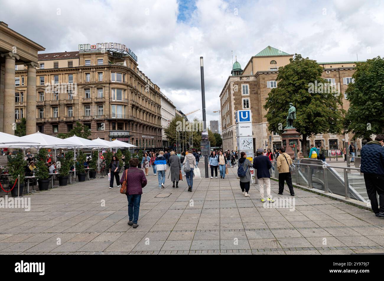 Stuttgart Baden Württemberg Germany September 2024 Schlossplatz, Ubahn ...