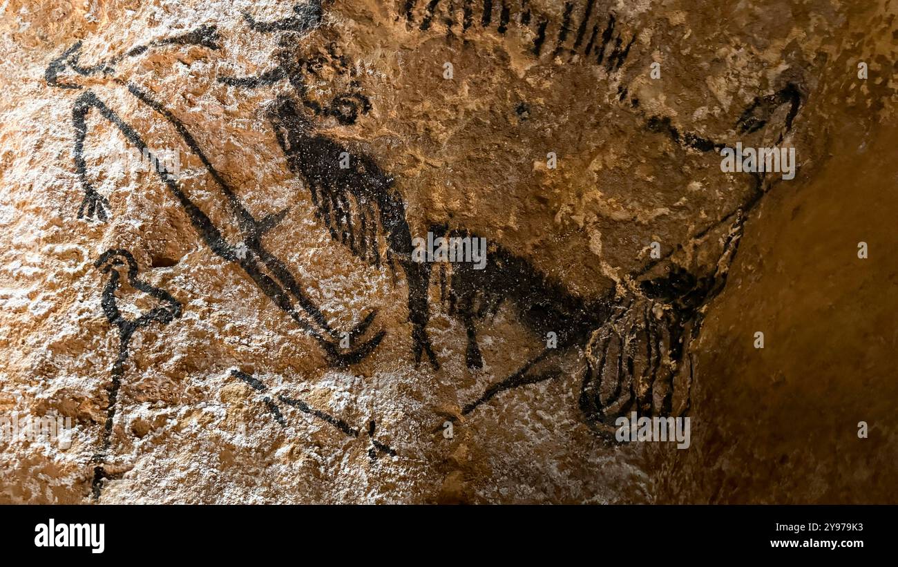 cave paintings in the Lascaux cave Stock Photo - Alamy