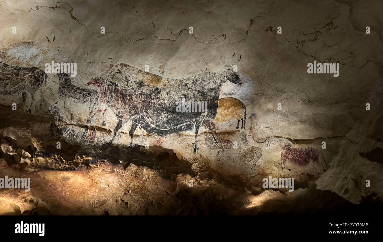 cave paintings in the Lascaux cave Stock Photo - Alamy