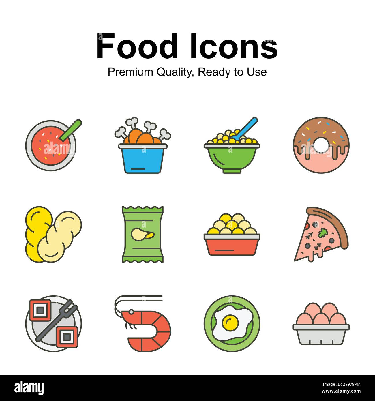 Japanese potato chips Stock Vector Images - Alamy