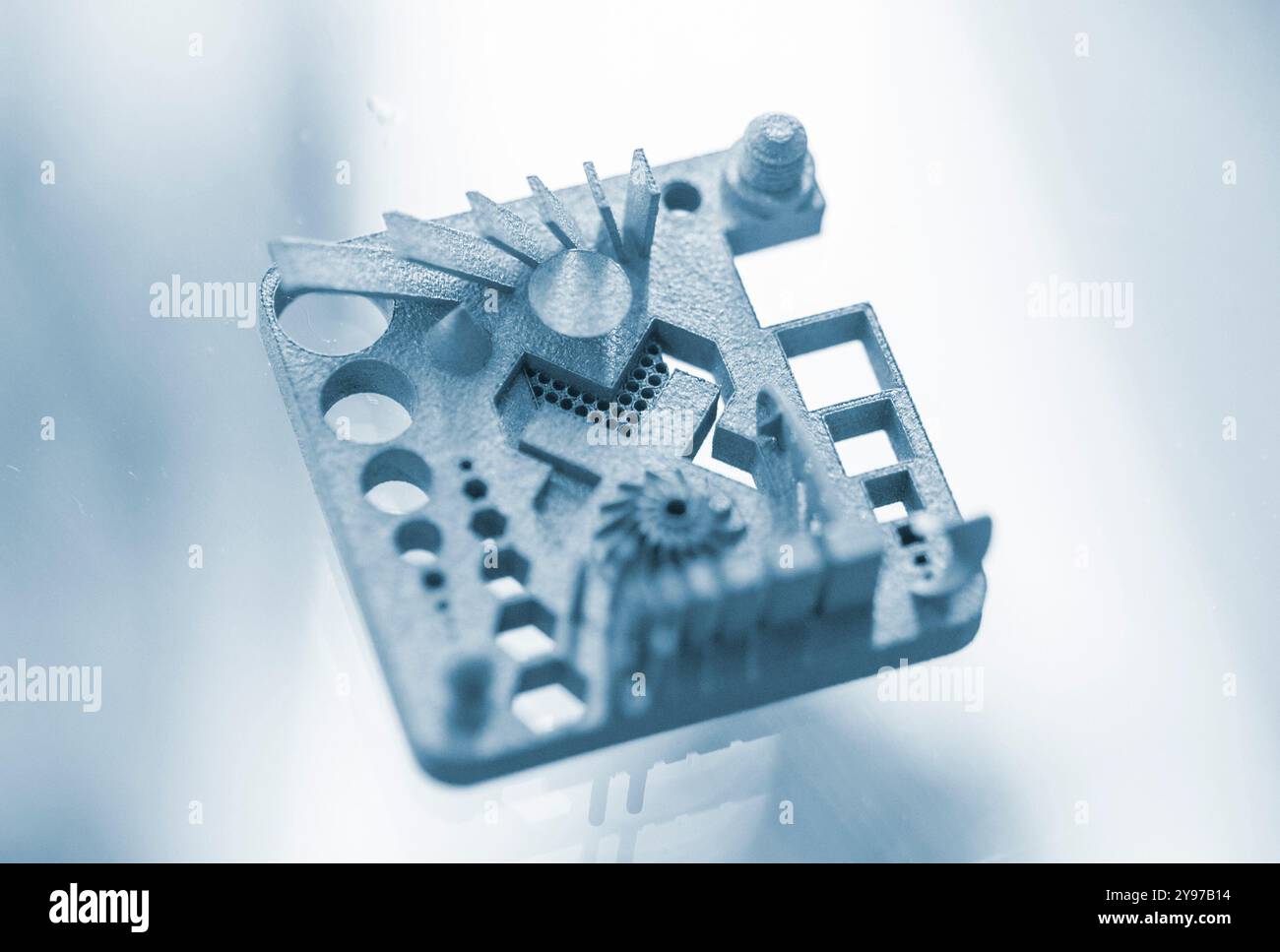 Object printed on 3D printer from metal powder using Metal Jet ...