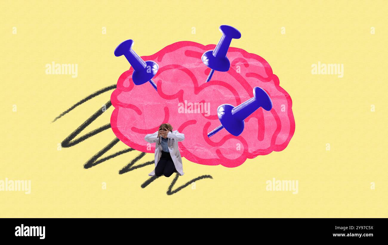 Brain under pressure, with medical professionals overwhelmed by mental ...