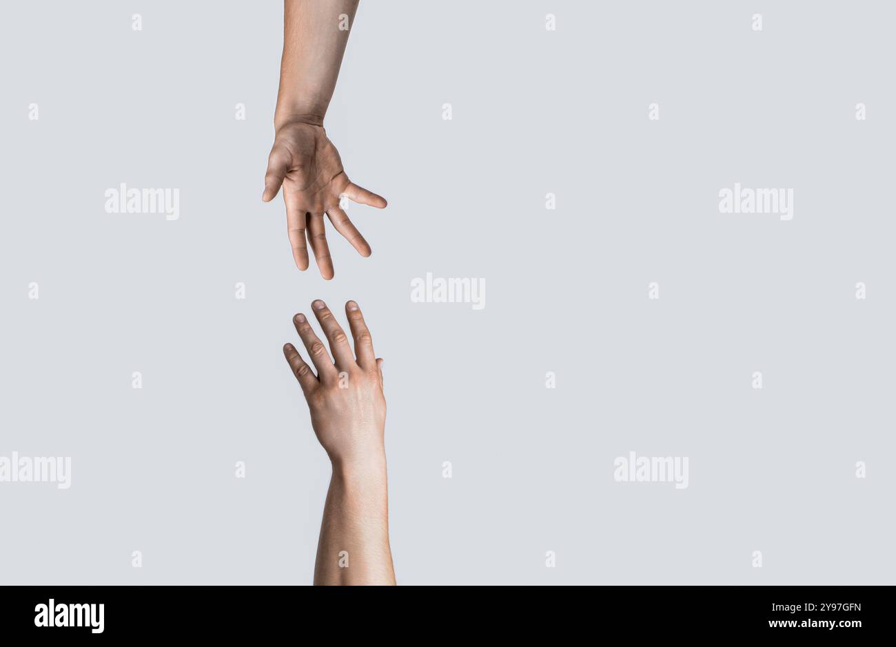 Two hands, helping arm of a friend, teamwork. Rescue, helping gesture ...