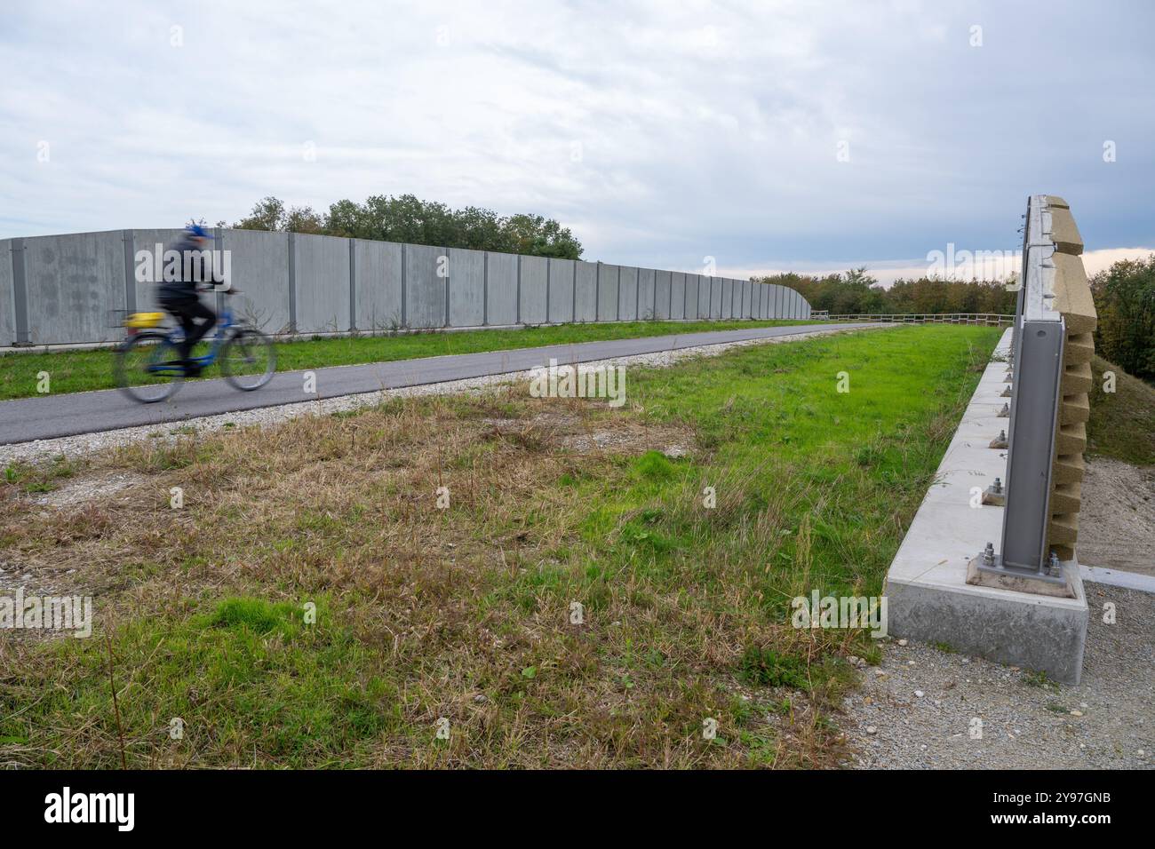 Pocking, Germany. 08th Oct, 2024. A bridge for bats crosses the future ...