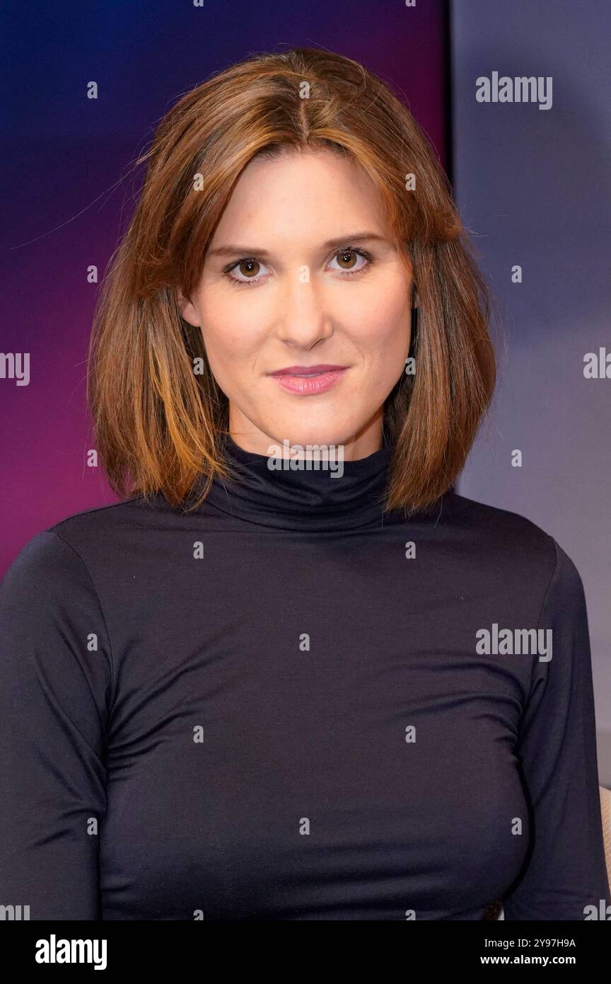 Sophie von der Tann in der ARD-Talkshow maischberger im Studio Berlin Adlershof. Berlin, 09.10. ...