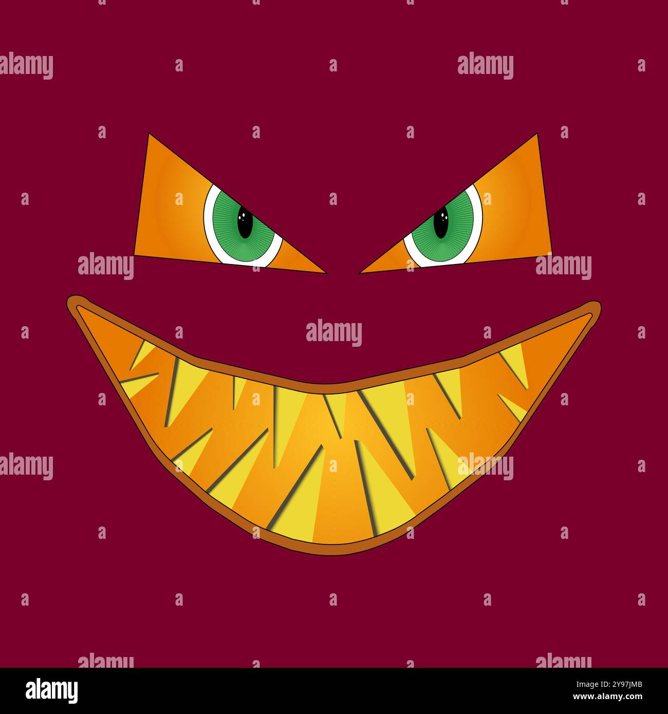 Sinister eyes face Stock Vector Images - Alamy