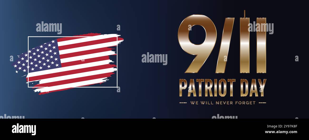 Patriot Day, September 11, We will never forget Background Illustration ...